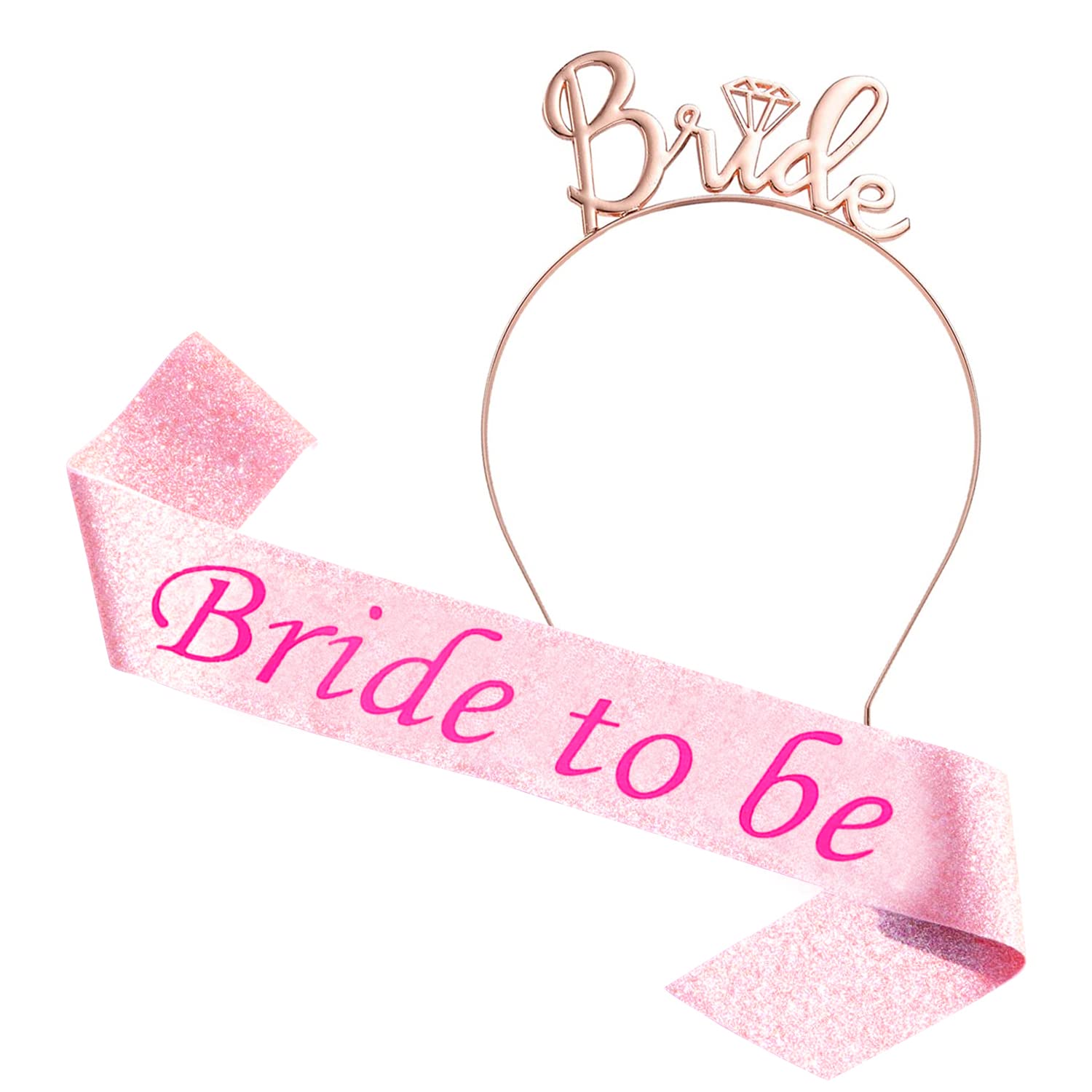 Buy Party Propz Bride to Be Sash and Crown Bridal Shower Bachelorette ...
