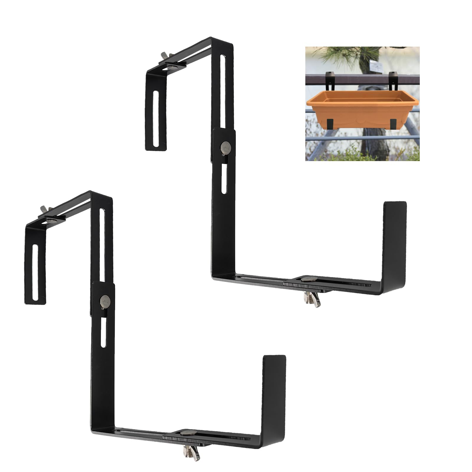 Adjustable Flower Box Bracket, Detachable Planting Box Bracket, Flower ...