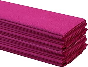 Amazon.com: Crepe Paper Folds (20 Sheets) - 20 Inches Wide by 3.2 Feet ...