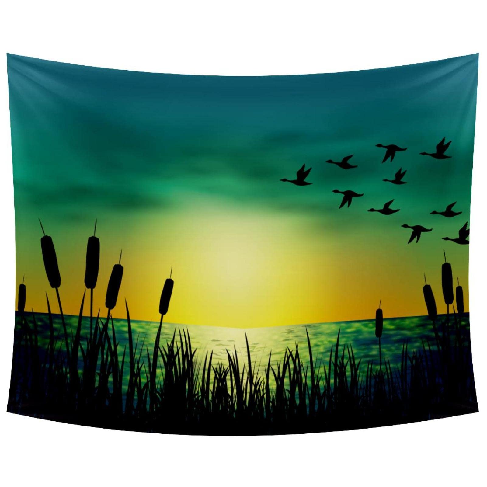Cattails Silhouette
