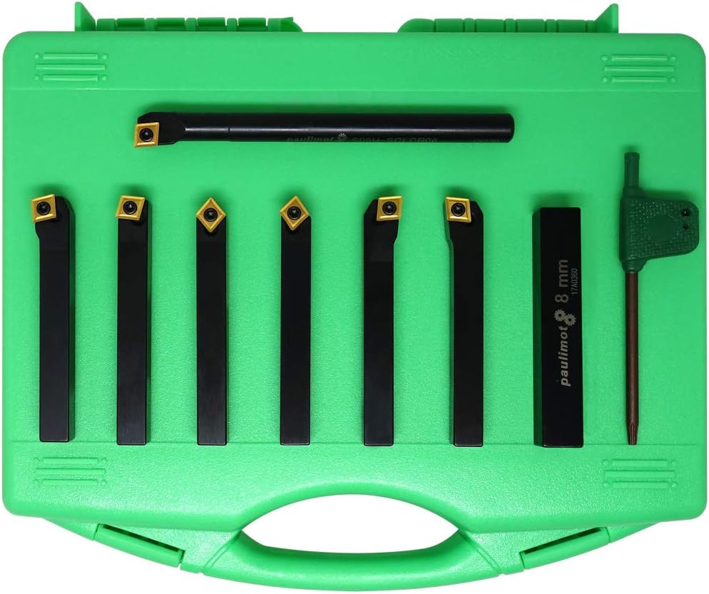 PAULIMOT Drehmeißel-Set mit Wendeplatten, 16 mm, 9-teilig : Amazon.de ...
