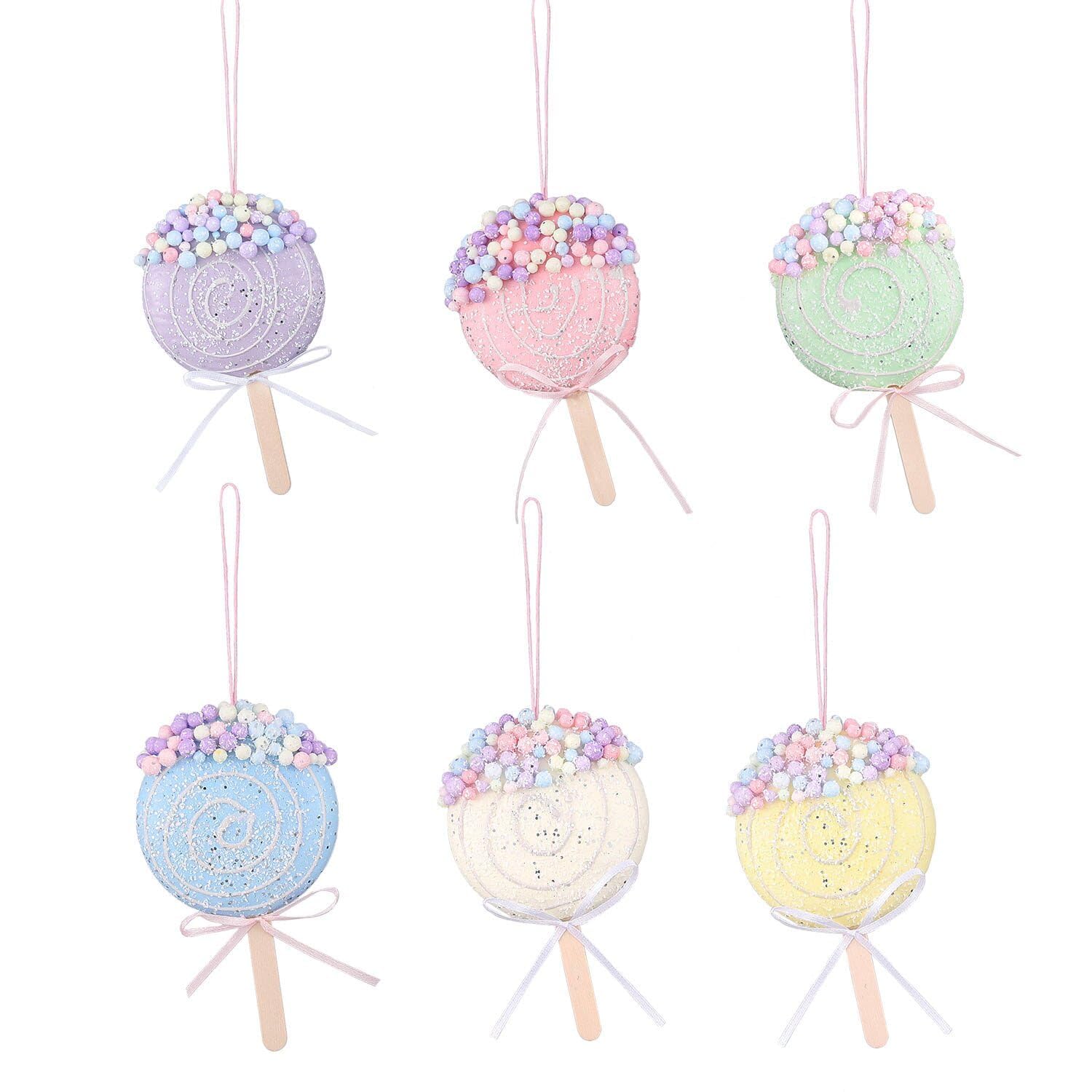 Amazon.com: Lollipop Party Decorations Ornaments,6pcs Hanging Christmas ...