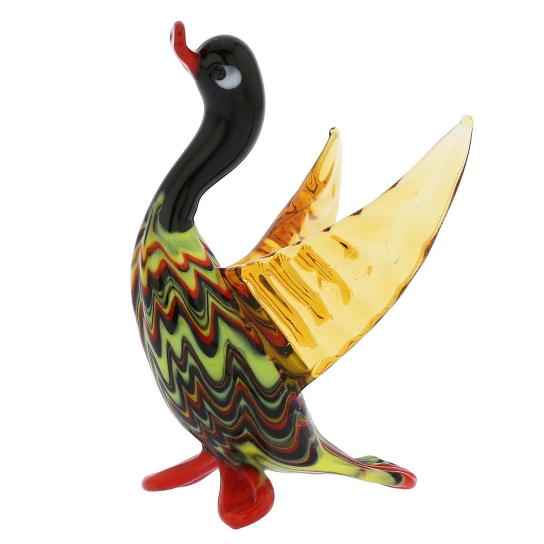 Amazon.com: Glass Of Venice Murano Glass Duck Figurine Italian Blown ...