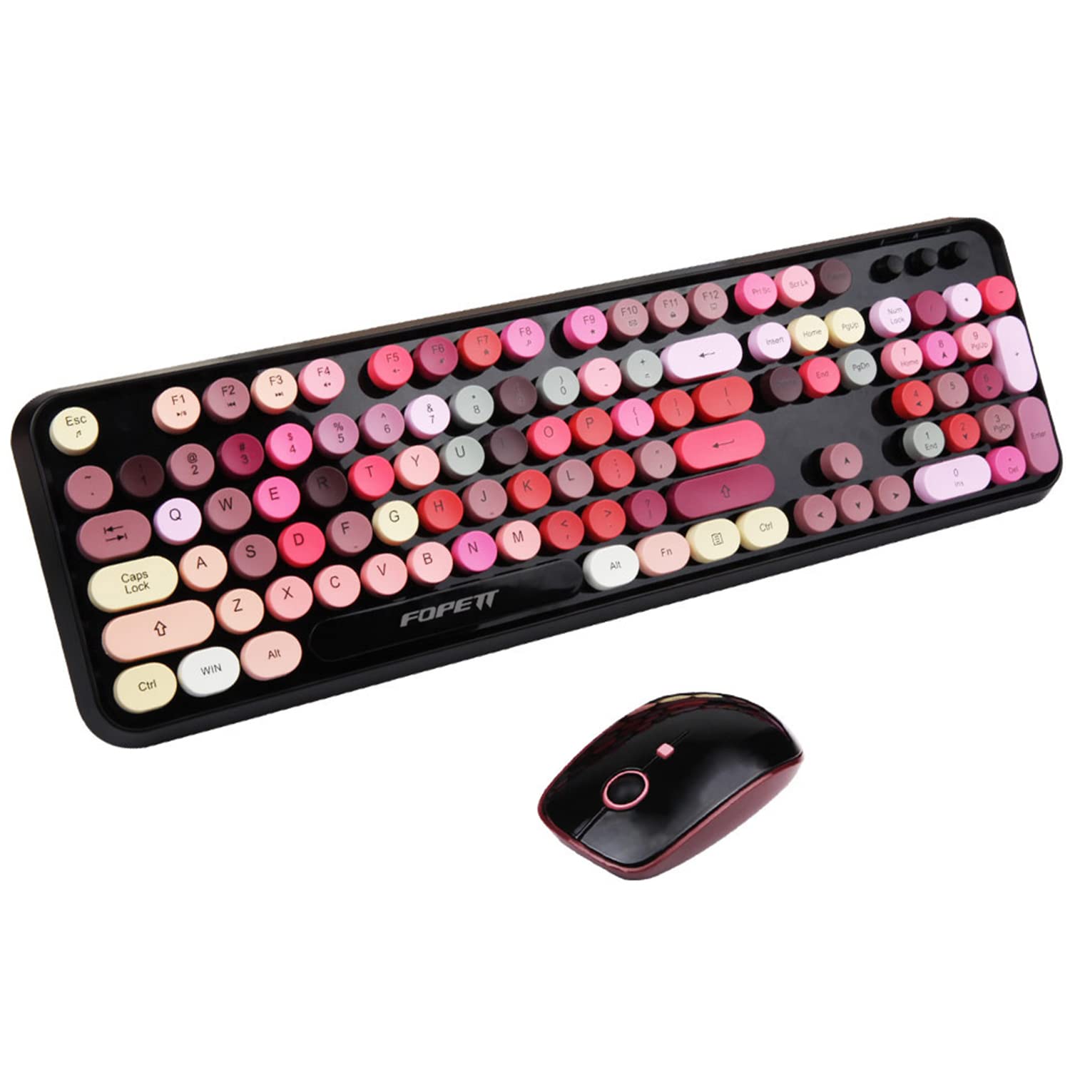 Amazon.in: Buy FOPETT V2030 Wireless Keyboard and Mouse Combo for ...