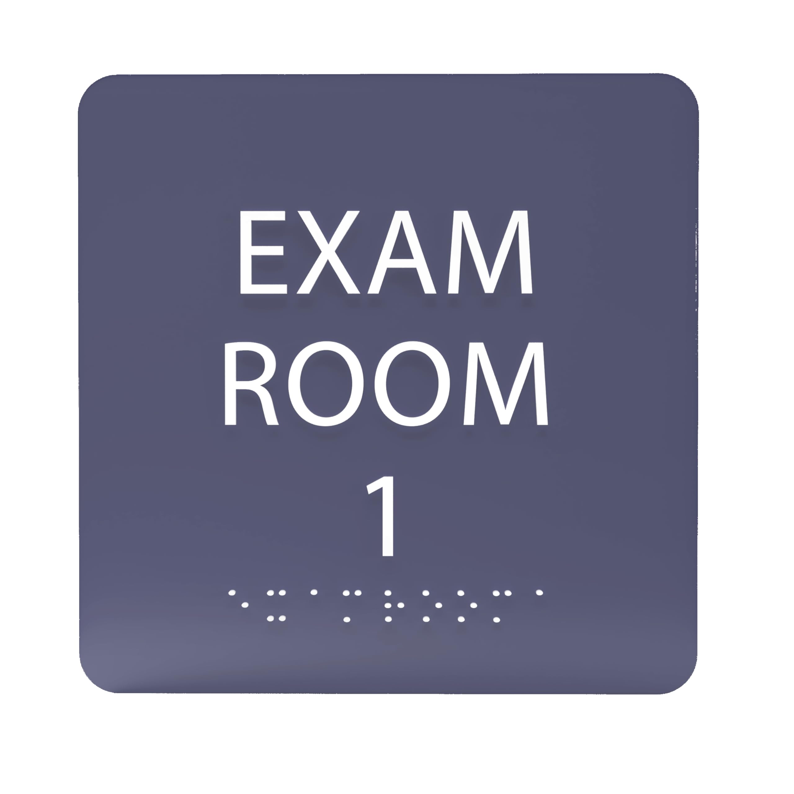 Amazon.com : ADA CENTRAL SIGNS - 6" X6" Exam Room 1 Sign - ADA ...