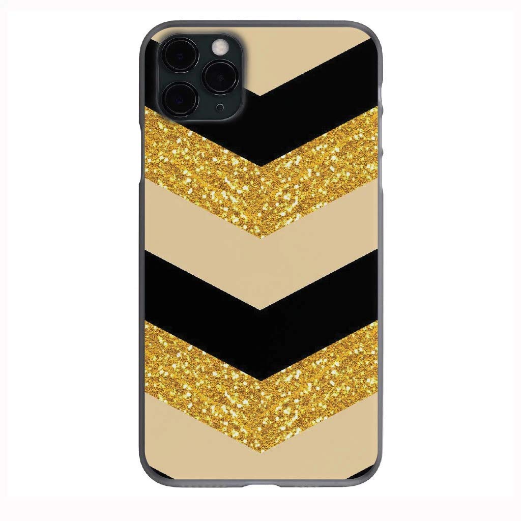 Black And Gold Glitter Chevron