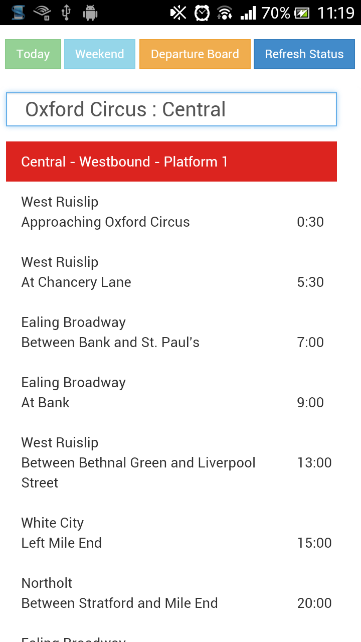 London Tube Status:Amazon.com:Appstore for Android