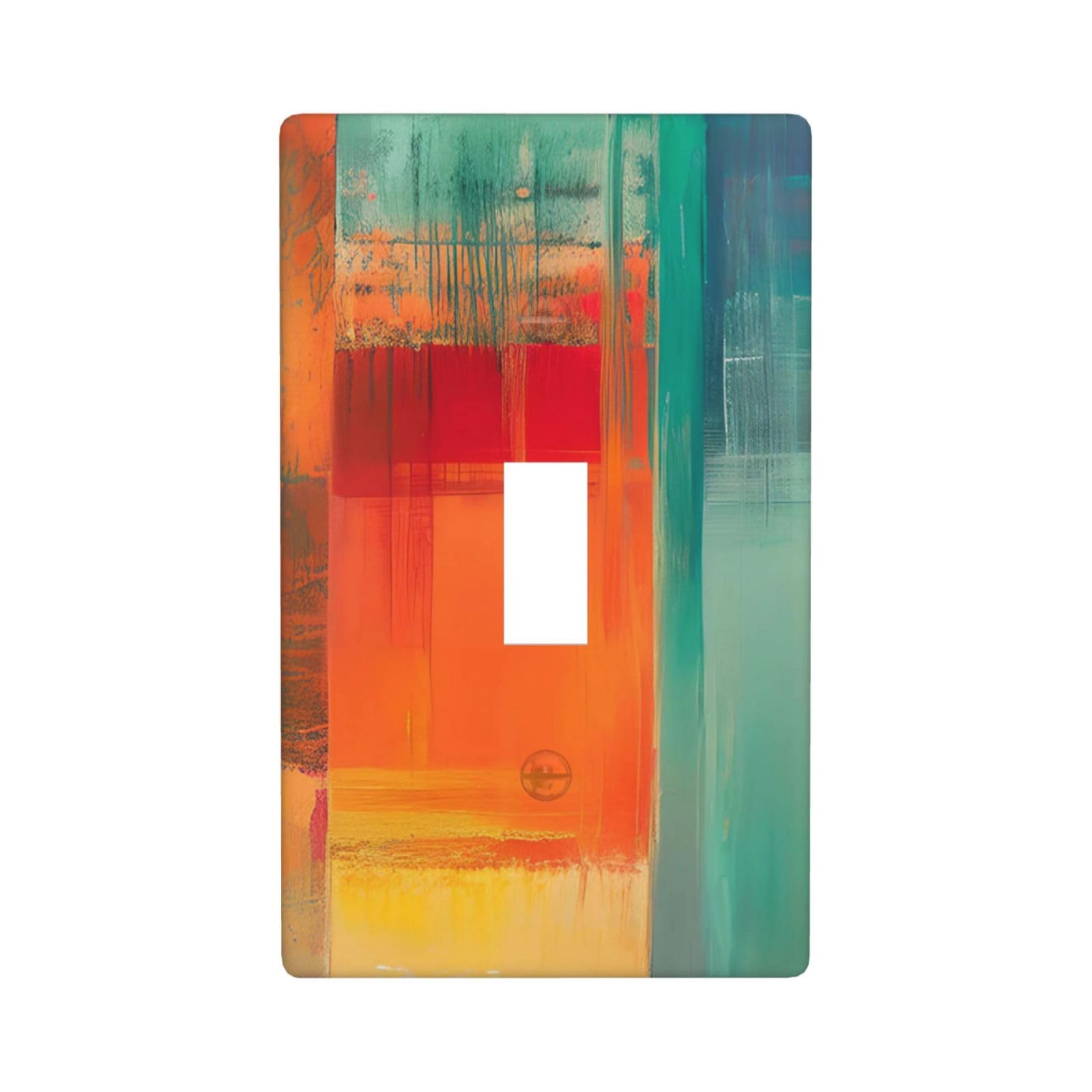 Abstract Color Light Switch Cover Plates Decorative Single Toggle ...