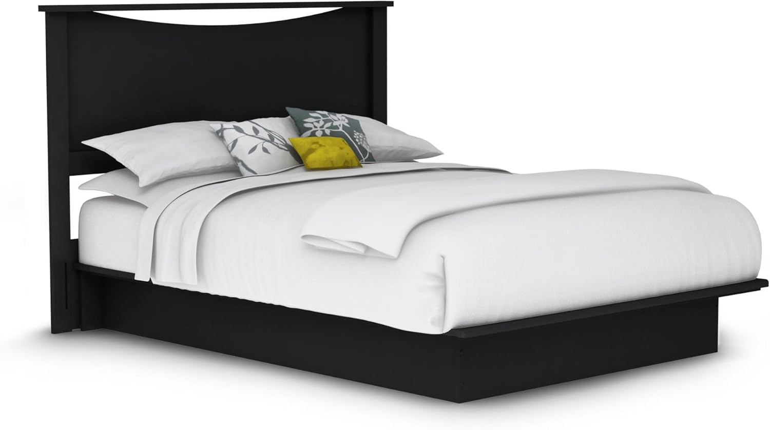 Amazon.com: South Shore Step One Queen Platform Bed with Mouldings and ...