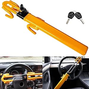 Steering Wheel Lock The Club Anti Theft Car Anti-Theft Device Upgraded ...