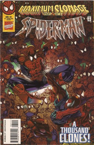 Amazon.com: Spider-man #61 (Maximum Clonage Part 4 of 6) Vol. 1 August 1995: MARVEL COMICS: Books