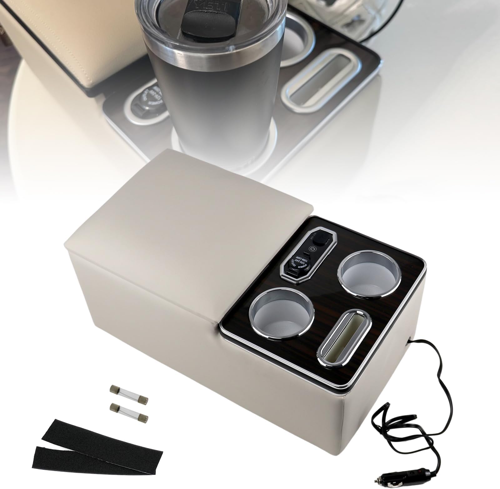 Amazon.com: RULLINE Car Center Console, Universal Truck Seat/Bench ...