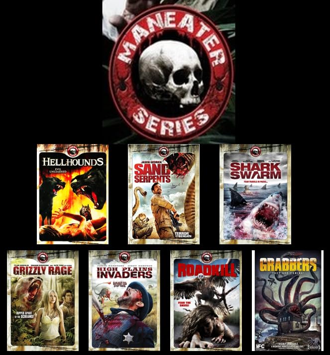 Amazon.com: Maneater Series 7-Film Collection (Hellhounds / Sand Serpents / Shark Swarm ...