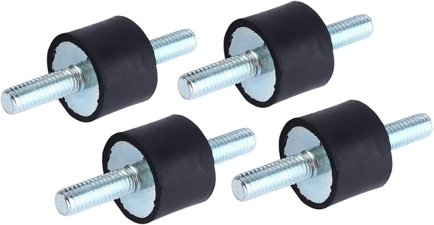 4pcs Rubber Mounts, Vibration Isolator M6 Rubber Isolator Mounts 20x15 Anti Vibration Mounts for ...