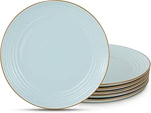 Amazon.com | famiware Jupiter Dinner Plates Set of 6, 10.5 Inch Plate ...