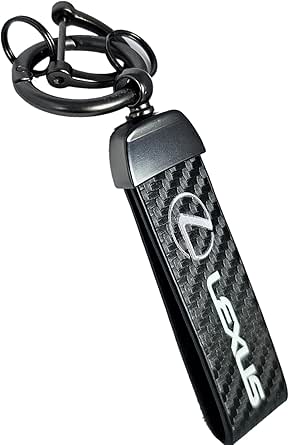 Keychain carbon fiber design Car Keychain Fit compatible with Lexus RX ...