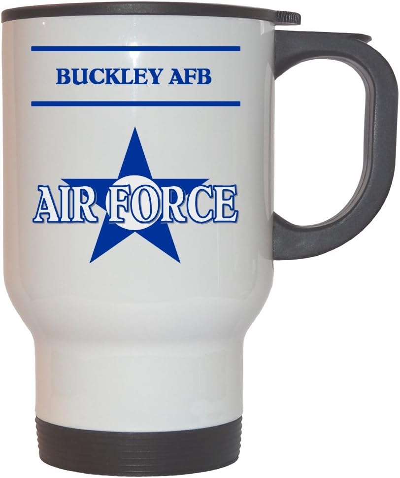 Amazon.com: Buckley AFB - US Air Force White Stainless Steel Mug : Home ...