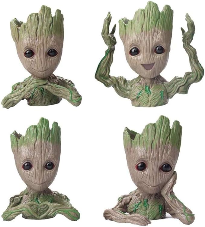 Amazon.com : Baby Groot Flowerpot Tree Man Planter Flower Pot with ...