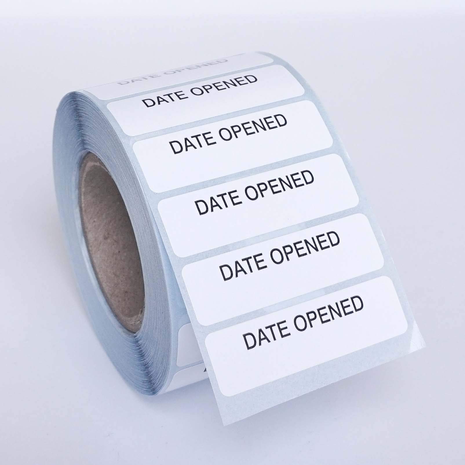 1000 Date Opened Labels 45mm x 12mm : Amazon.co.uk: Stationery & Office ...