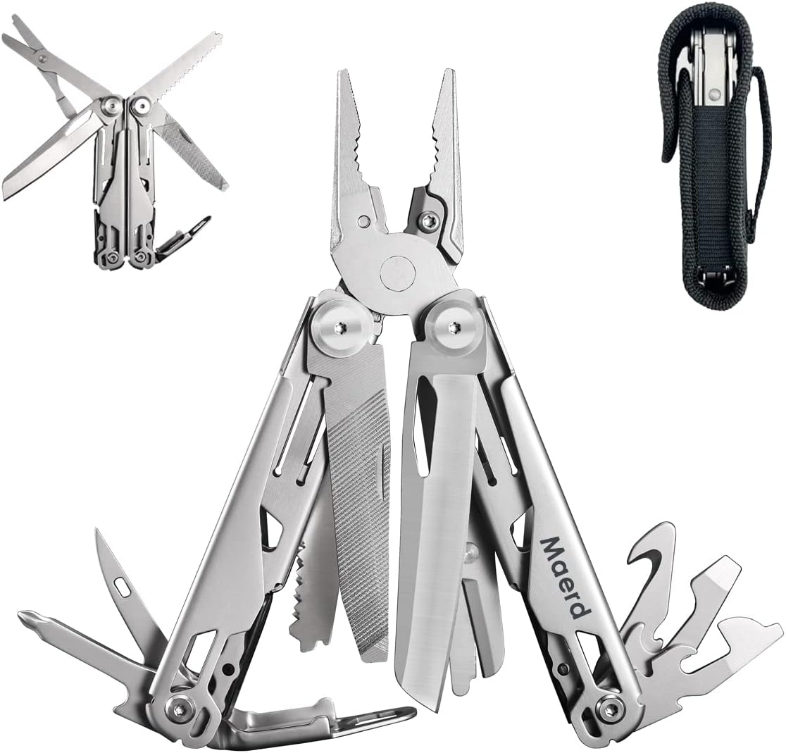 BIBURY Multitools, Camping Multi Tool Foldable Pliers with Upgraded ...