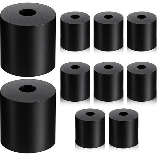 10 Pieces Multi Purpose Rubber Spacer 1-3/16 Inch OD x 3/8 Inch ID x 1 ...