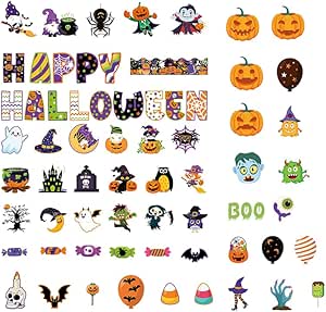 Amazon.com: 1 Set Happy Halloween Cutouts for Bulletin Board Decor Set ...