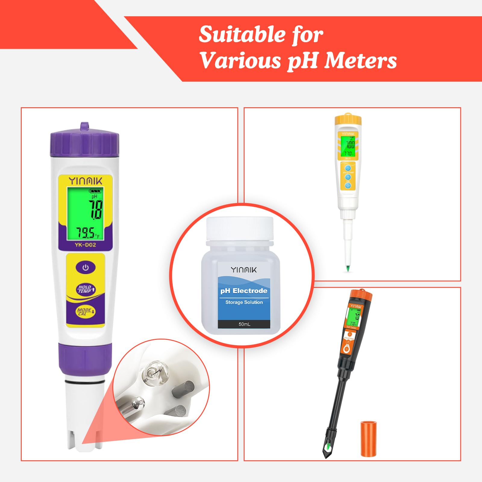 Snapklik.com : pH Storage Solution 3M KCL Storage Solution pH Buffer ...