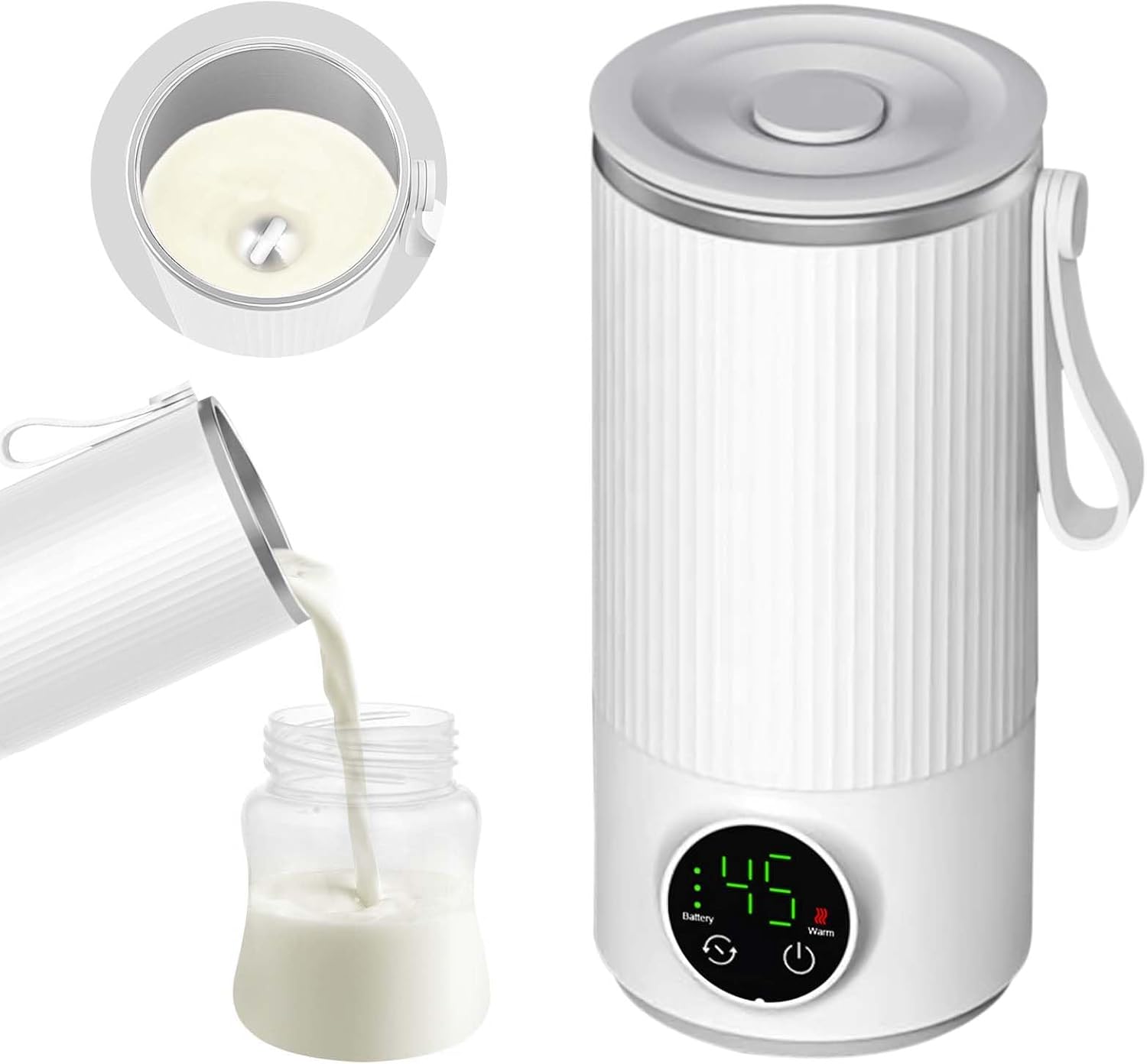 Amazon.com: Portable Milk Warmer & Mixer, Baby Formula Mixer with Fast ...