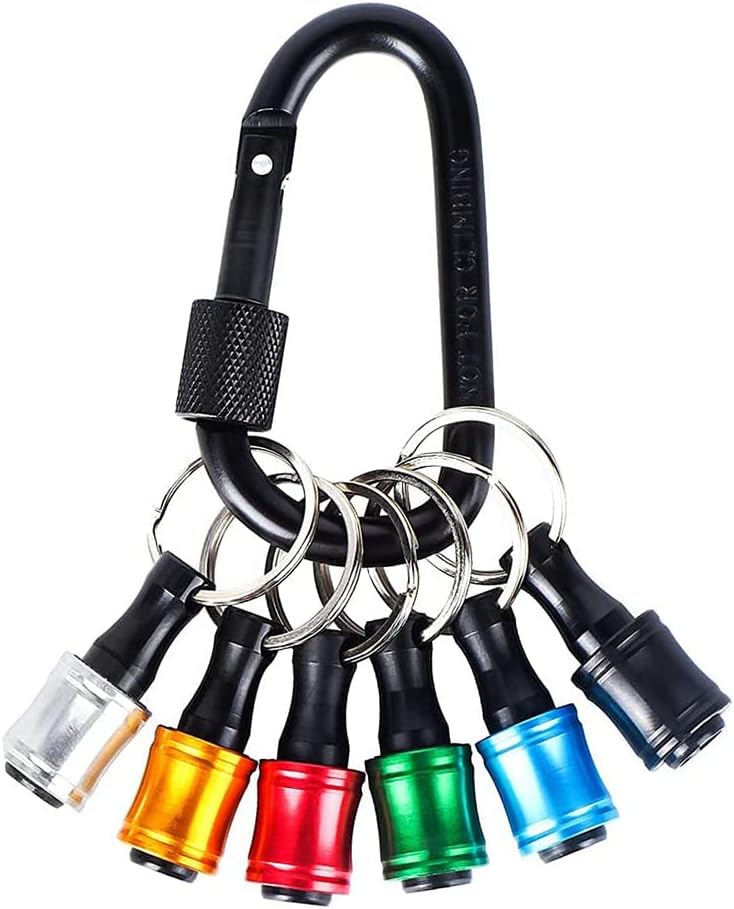 Yakamoz Hex Shank Keychain, 6 Pieces 1/4 Inch Extension Bar Screwdriver ...