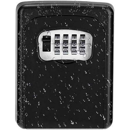 Iron Lock® - XXL Key Lock Box Wall Mount for Keys 4 Digit Combination ...