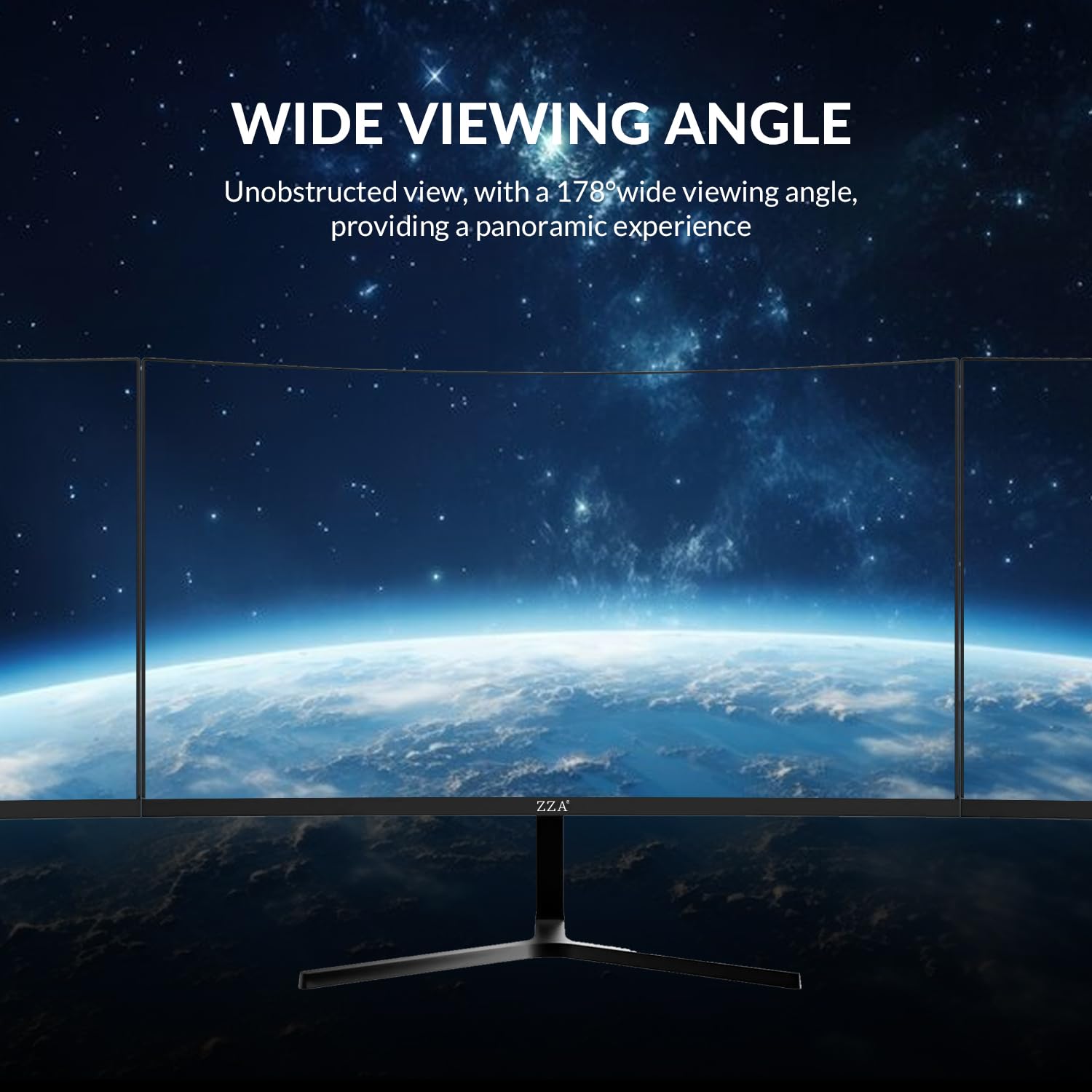 Snapklik.com : ZZA 24" Curved Gaming Monitor, Support 100Hz, Full HD ...