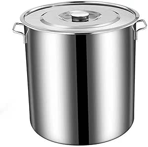 Amazon.com: Yajuyi Stainless Steel Stockpot Big Cookware Easy to Clean ...