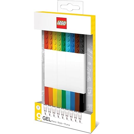 Amazon.com: LEGO Stationery Colored Gel Pens 3 Pack with Building ...