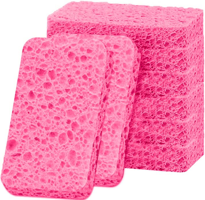 Spunspon 12 - Pack Non-Scratch Scrub Sponges - Sponges for Dishes and ...