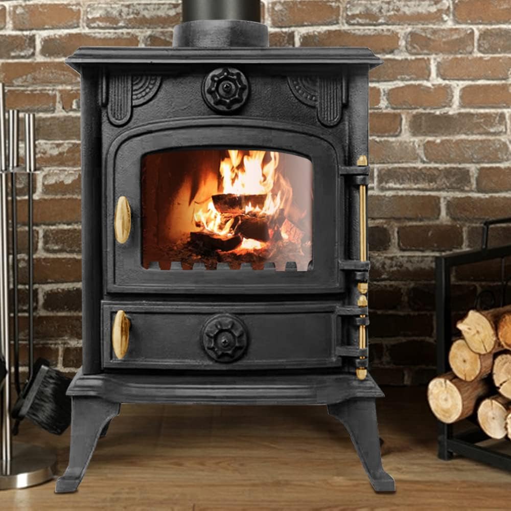 NRG 5KW Eco Design Stove MultiFuel Cast Iron Fireplace Portable Defra ...