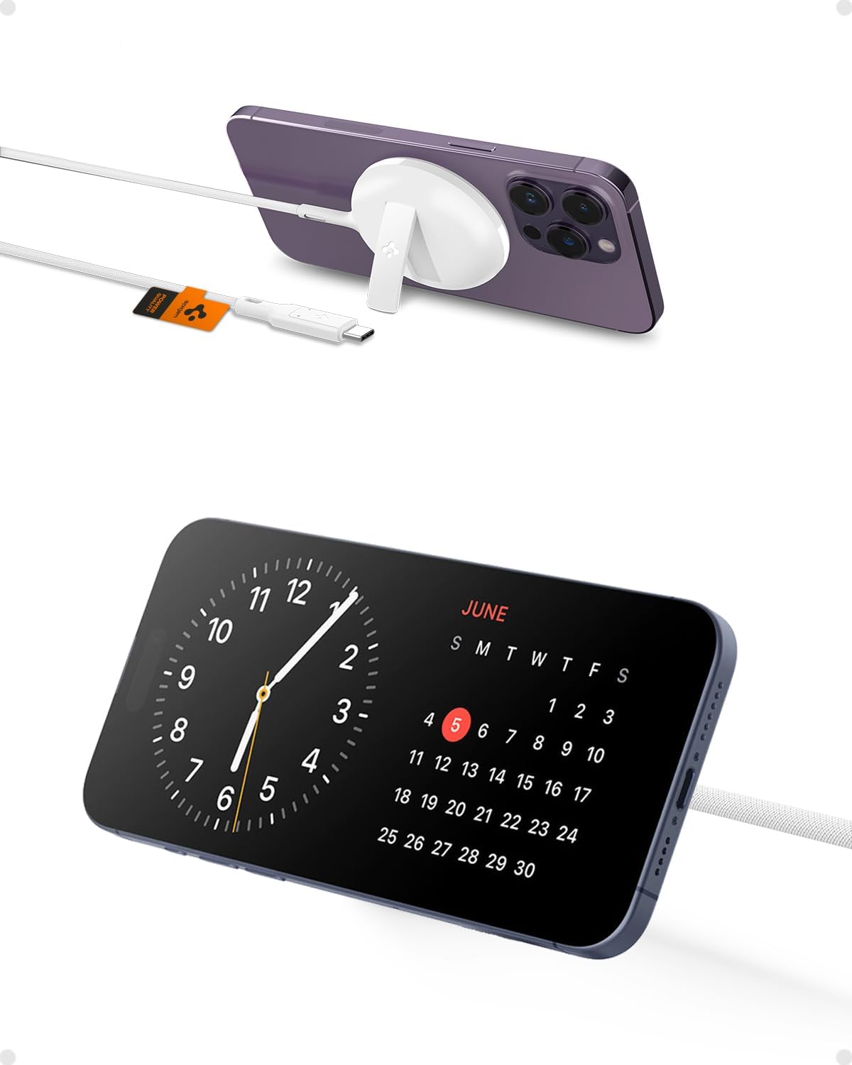 Amazon.com: Spigen 3 in 1 Wireless Charging Station for MagSafe ...