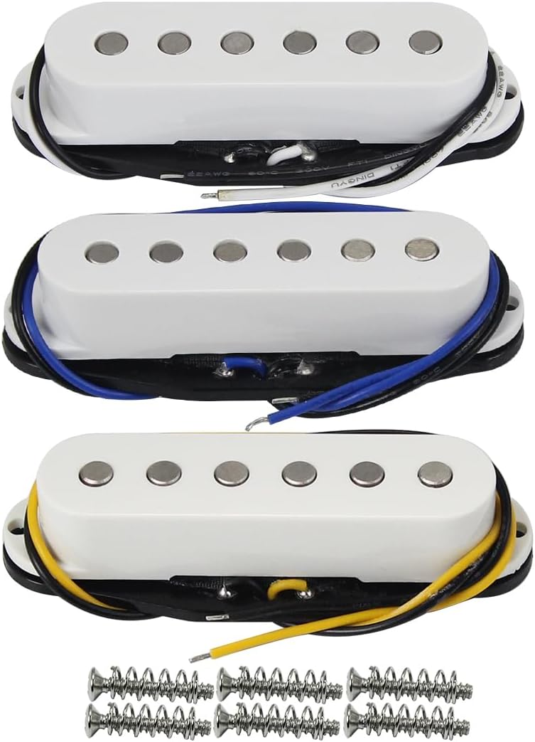 Alnicov Guitar Pickups Alnicov 3-PC Mini Humbucker Pickup Set For Strat ...