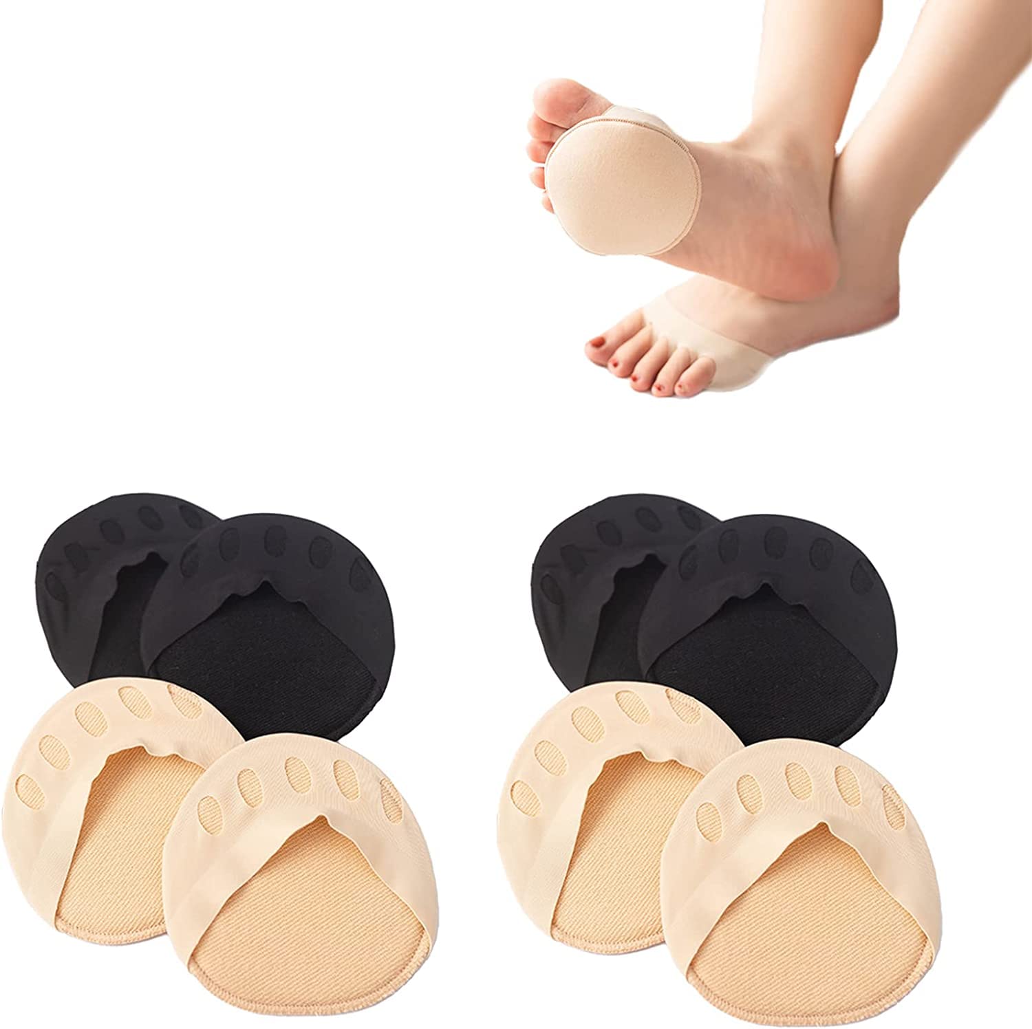 Amazon.com: Honeycomb Fabric Forefoot Pads, Women High Heels Invisible ...