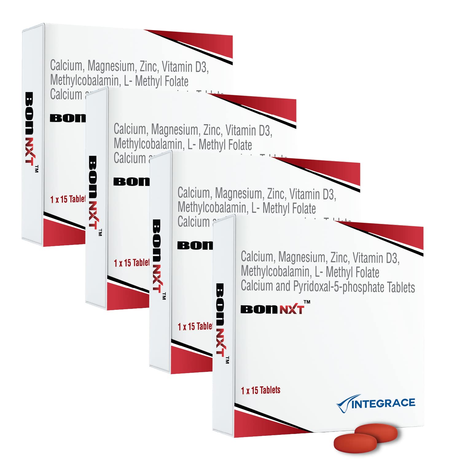 Bon NXT Multivitamin | 60 Tablets (4 Packs * 15 Tablets) | Boosts ...
