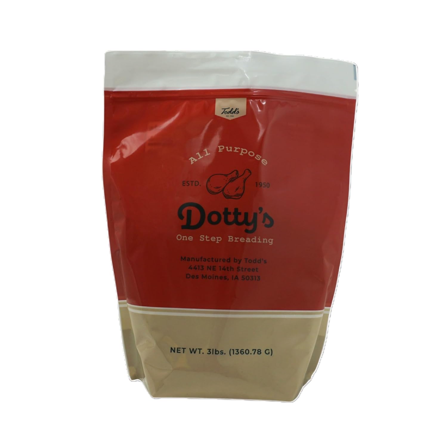 Amazon.com : Dotty's One Step Seasoned Breading Mix 3lb Bag : Grocery ...
