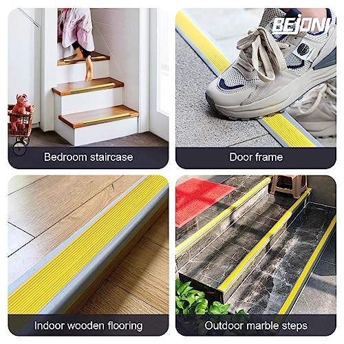 Snapklik.com : 33FT Stair Edge Protector, Self-Adhesive Stair Nosing ...