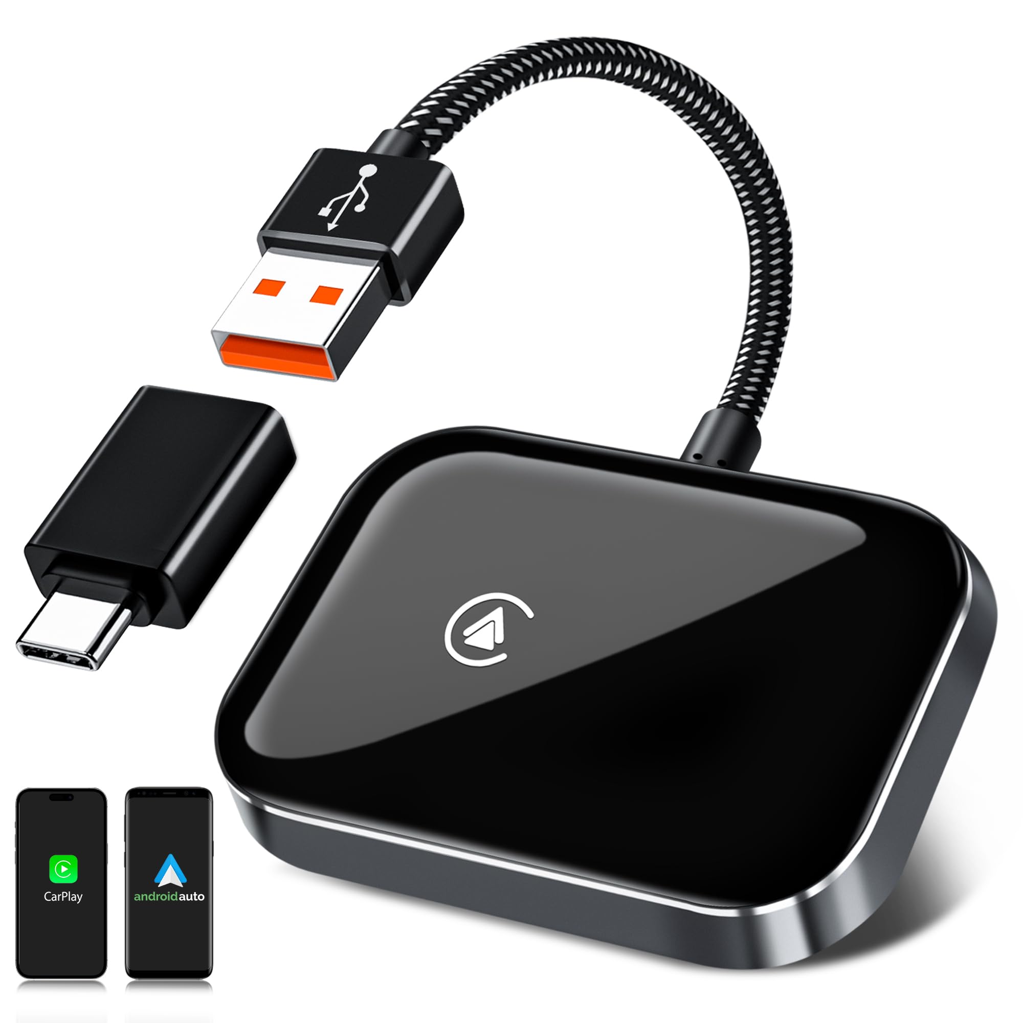 Buy DeeprBetterCarplay Wireless Adapter, 2 in1 Android Auto Wireless ...