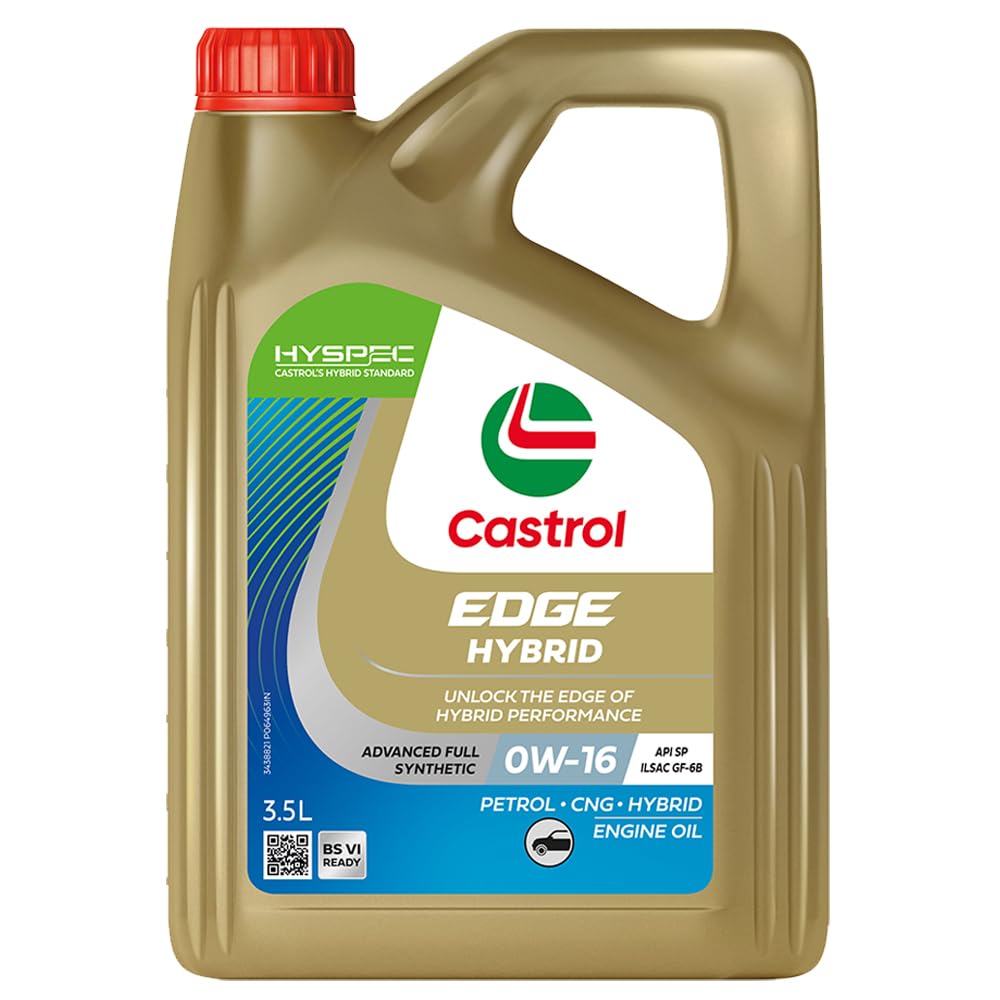 Castrol EDGE Hybrid 0W-16 Advanced Full Synthetic Engine Oil | Power ...
