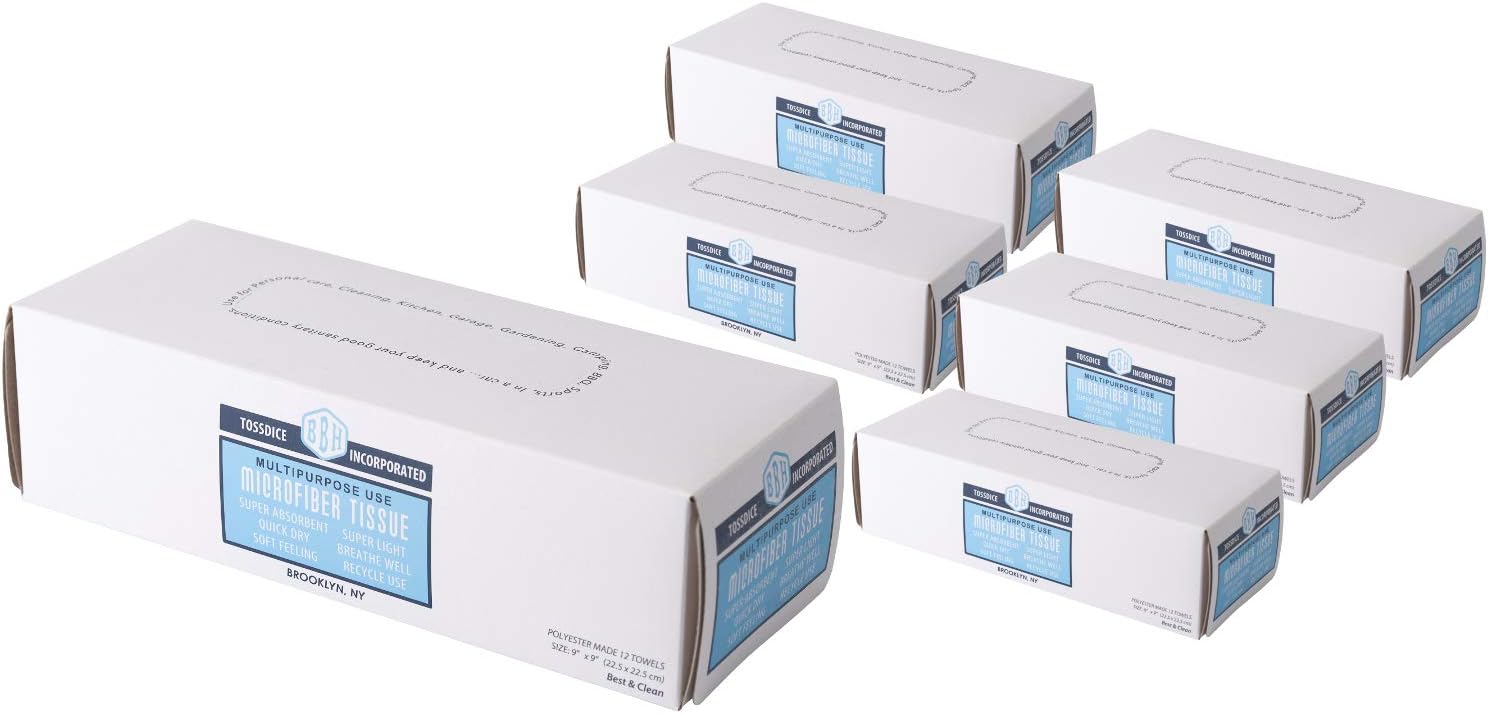 Amazon｜TOSSDICE マイクロファイバー カウンター クロス ふきん ダスター 掃除 洗える 吸水 速乾 MICROFIBER ...