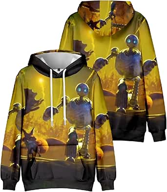 Amazon.com: Sxtjn Kids The Wild Robot Character Group Hoodie Boys The ...