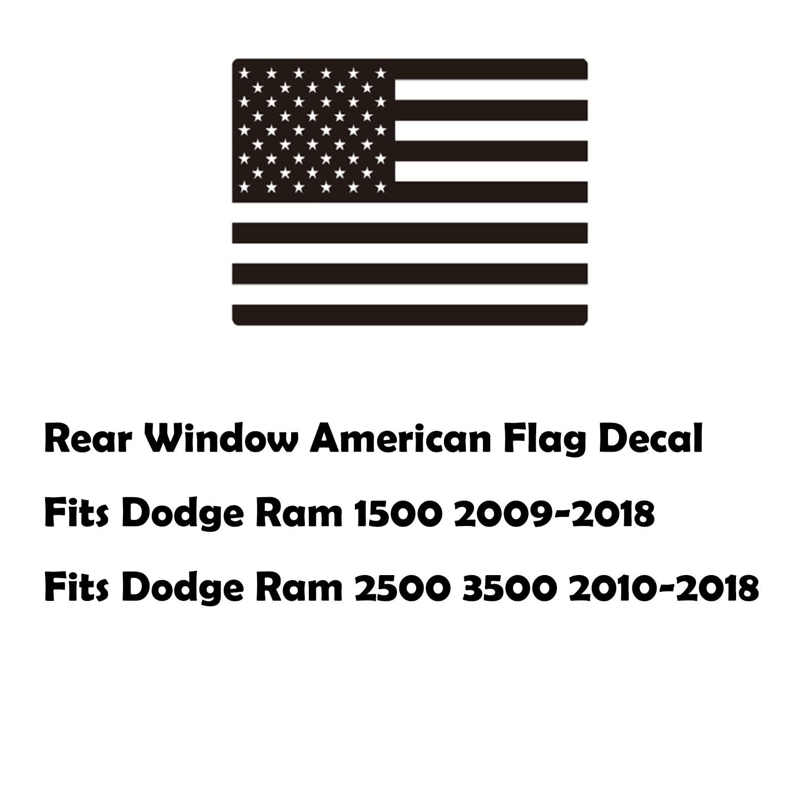Snapklik.com : Zxiaochun Rear Middle Window American Flag Decal For ...