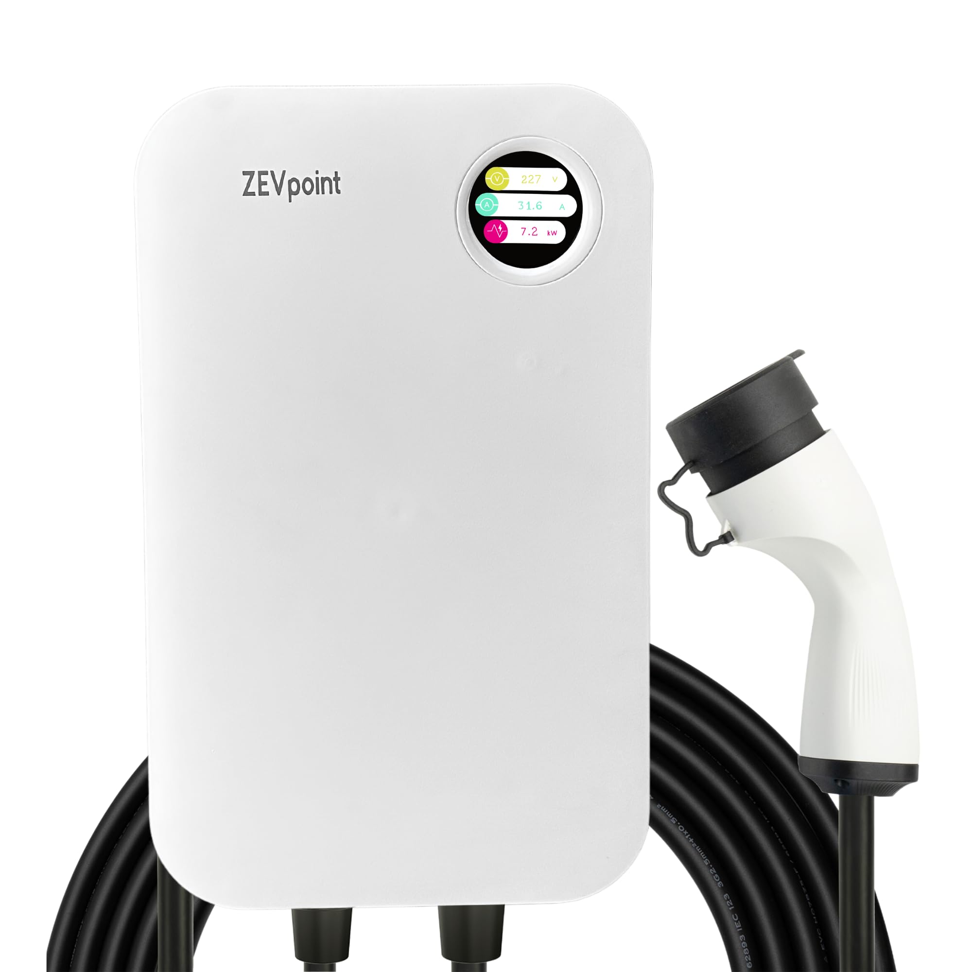 Buy Zevpoint 7.2kW EV Charger | 32A Single Phase, Type 2 | Adjustable ...