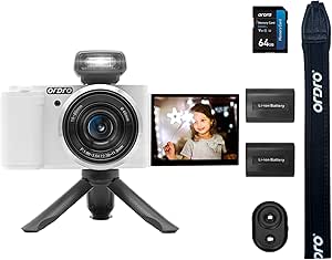 Amazon.com : Ordro G930 5K Digital Camera for Content Creators Vloggers and Photography with 5X ...