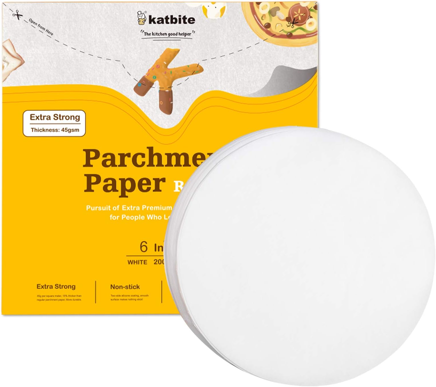 Amazon.com: 8 Inch Parchment Paper Rounds, Set of 100, Non Stick Baking ...