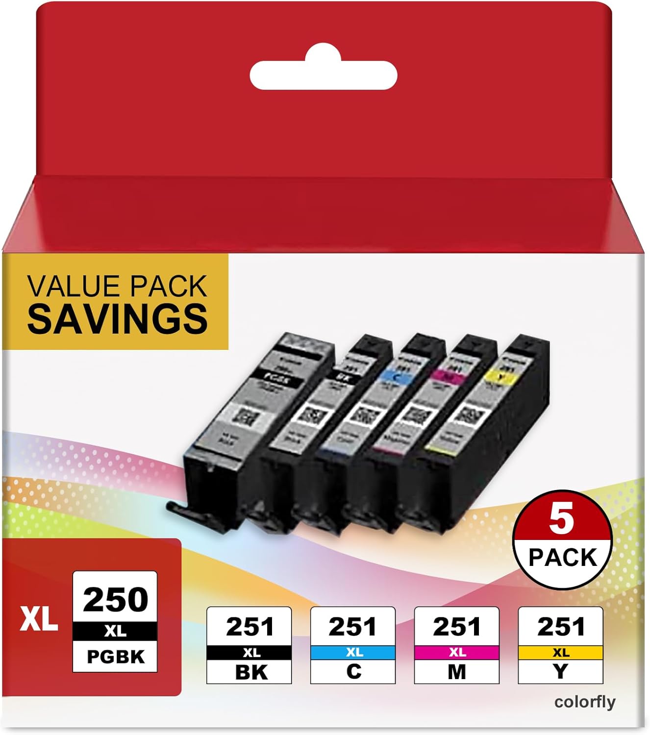 Amazon.com: 250 251 Ink cartridges Compatible for Canon 250 and 251 Ink ...